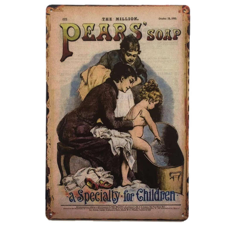 Pears Soap Sign 30x20cm – Kidscollections