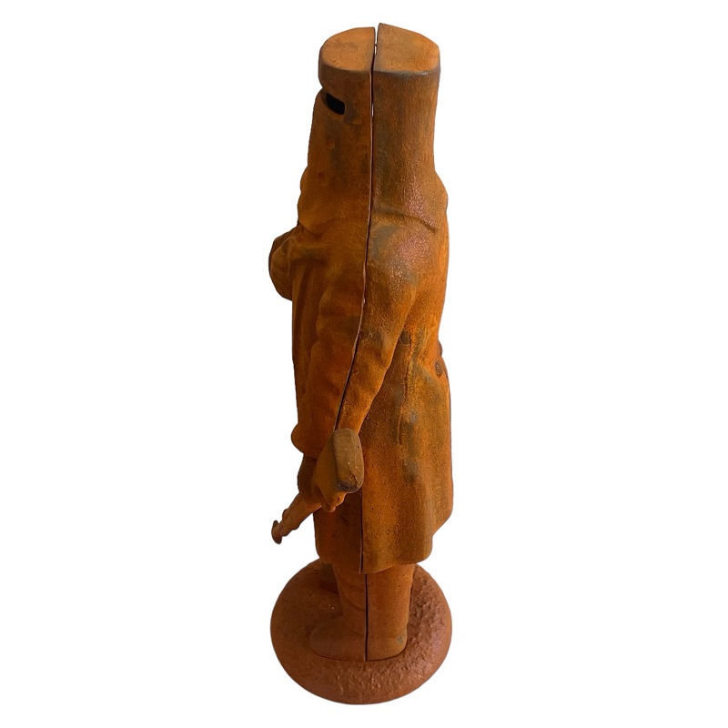 Ned Kelly Cast Iron Statue 41cm Rust - Kidscollections